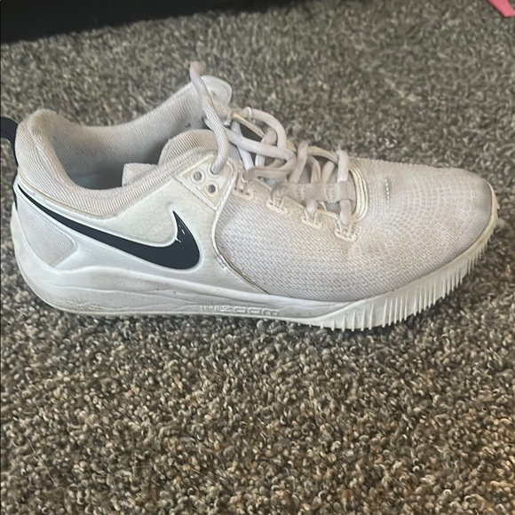 Nike | Shoes | Nike White Athletic Shoe With Black Swoosh | Poshmark